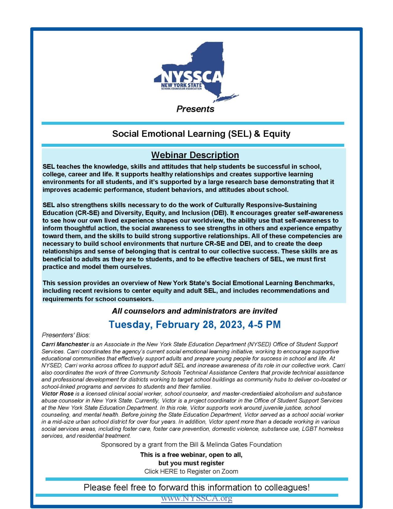 SEL & Equity Webinar | NYSSCA